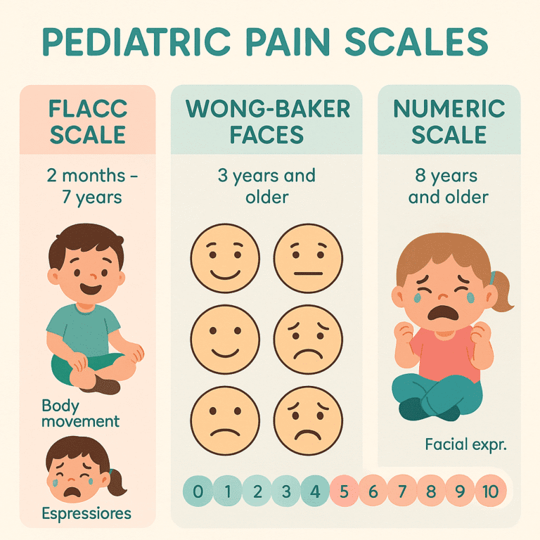 Pediatric Pain Scales: FLACC, Wong-Baker & Numeric