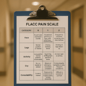 Pediatric Pain Scales – FLACC, Wong-Baker Faces