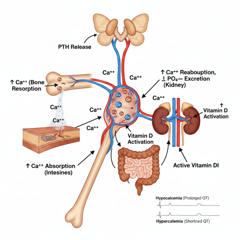 Calcium Regulation Explained: Parathyroid Hormone, Vitamin D
